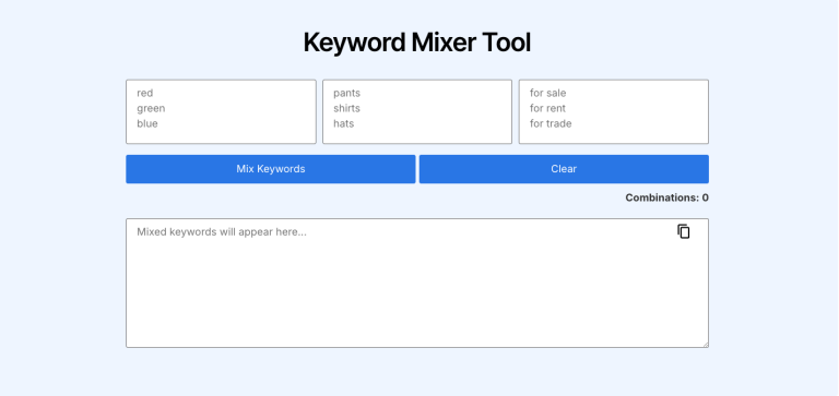 Keyword Match Type Tool - 30characters